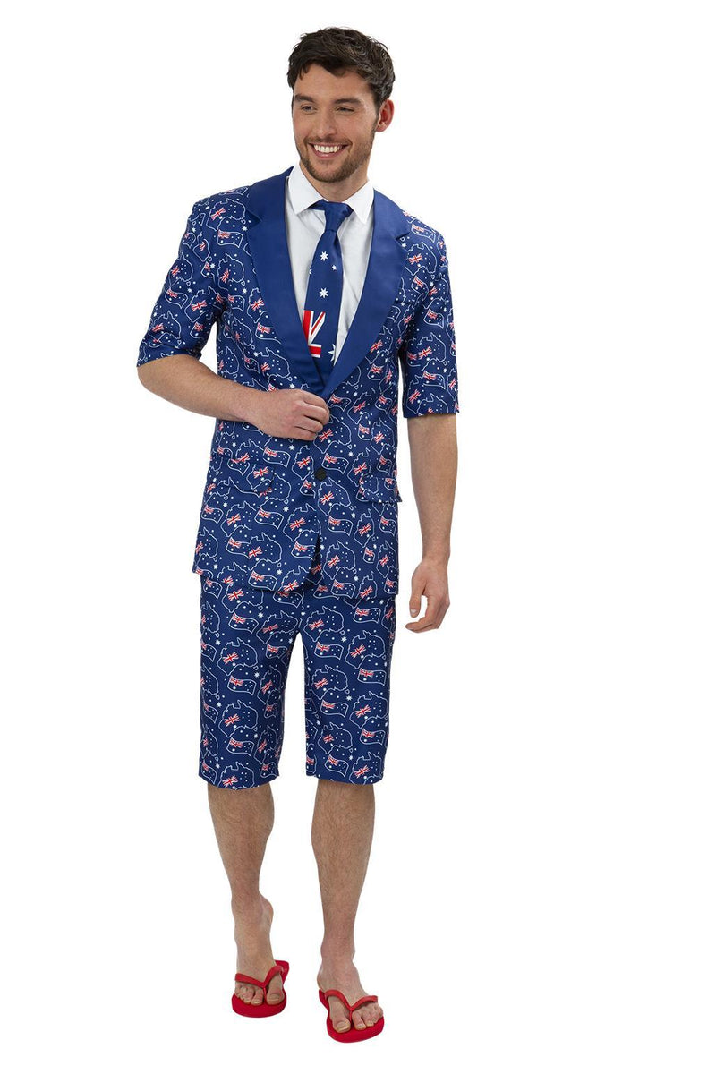 Australian Flag Men's Suit Australia Day Fancy Dress Costume