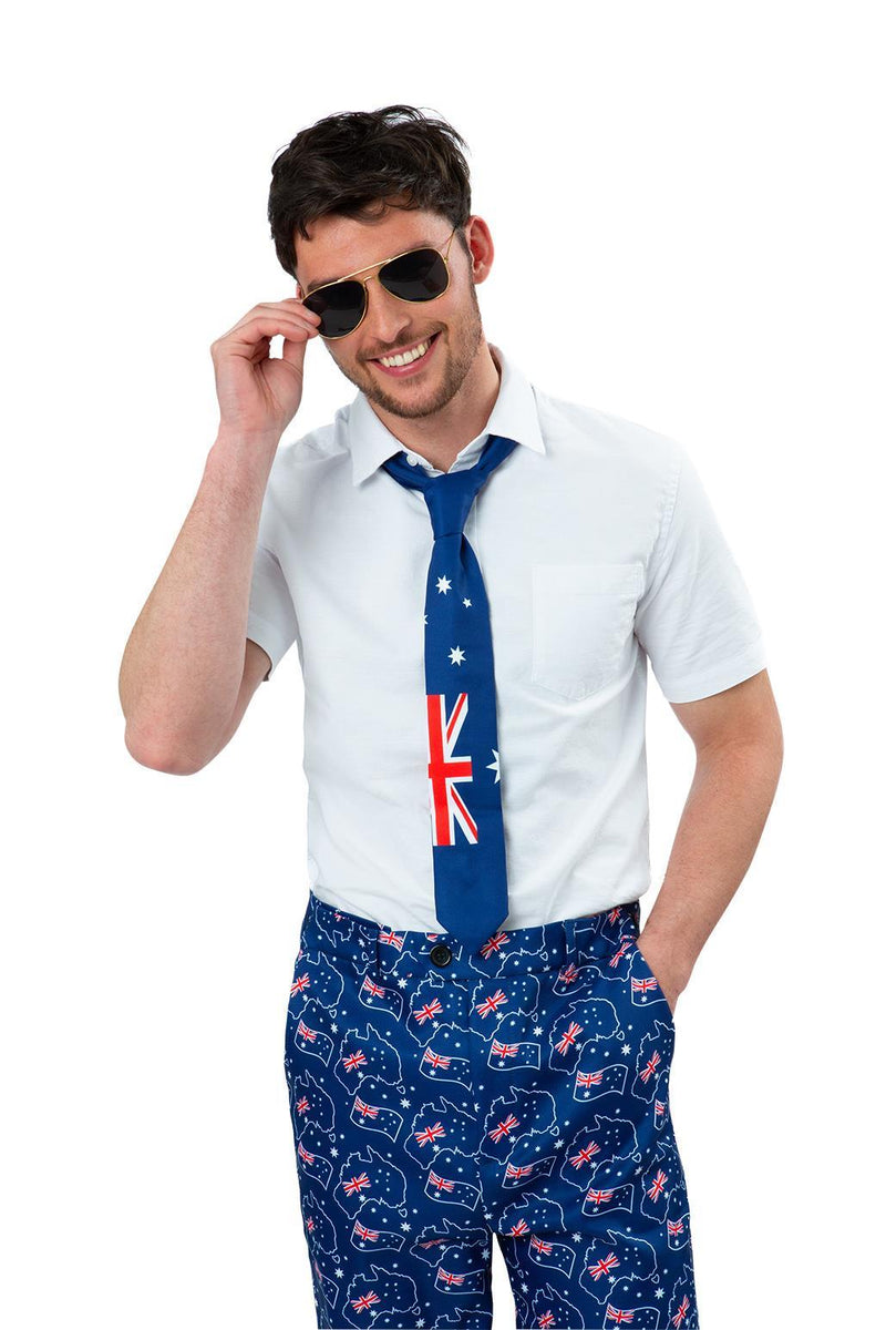 Australian Flag Men's Suit Australia Day Fancy Dress Costume