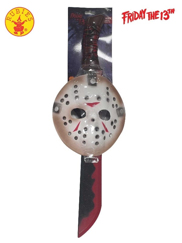 Jason Voorhees Machete and Mask Costume Set