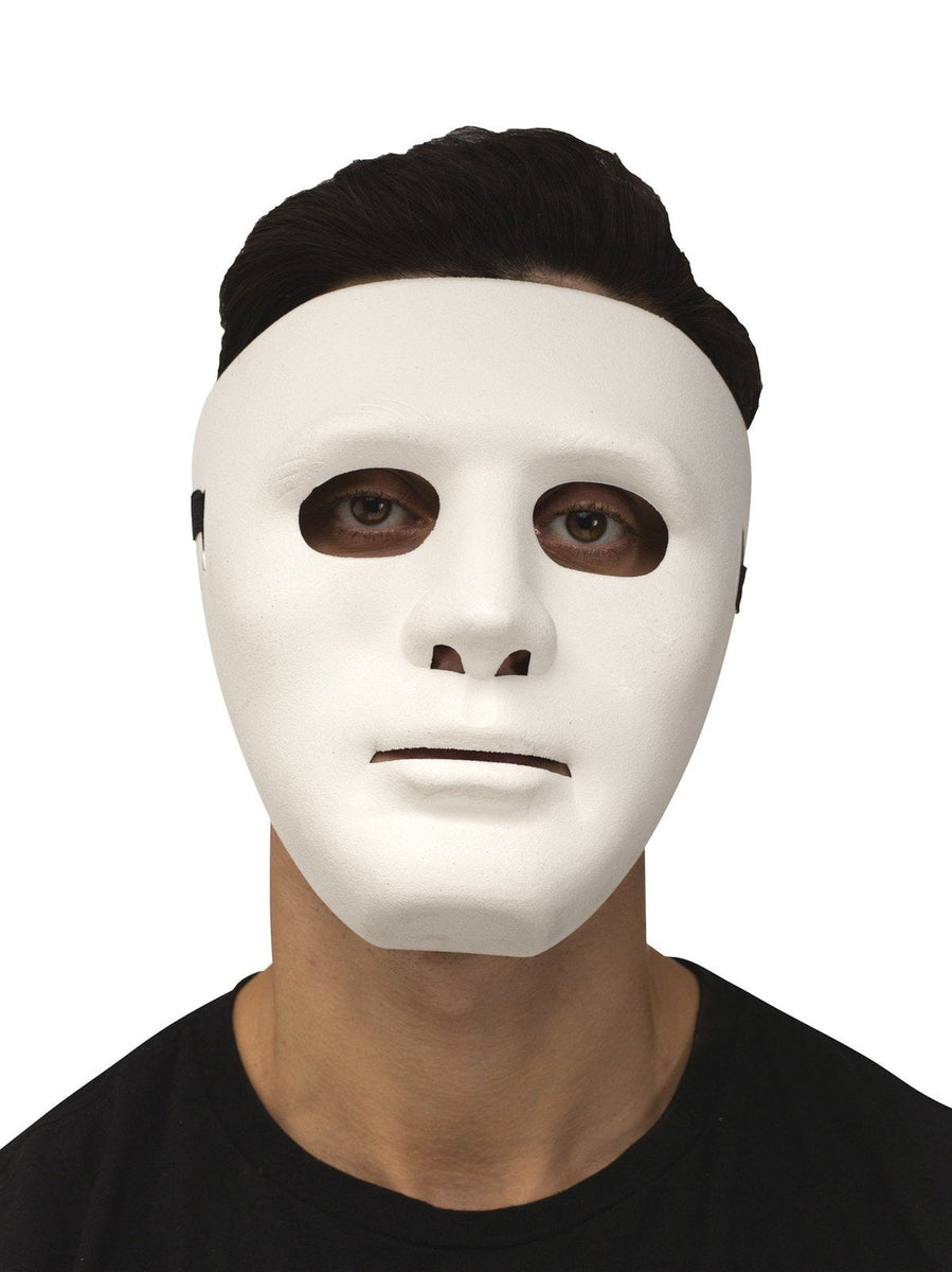 Plain White Blank Full Face Mask