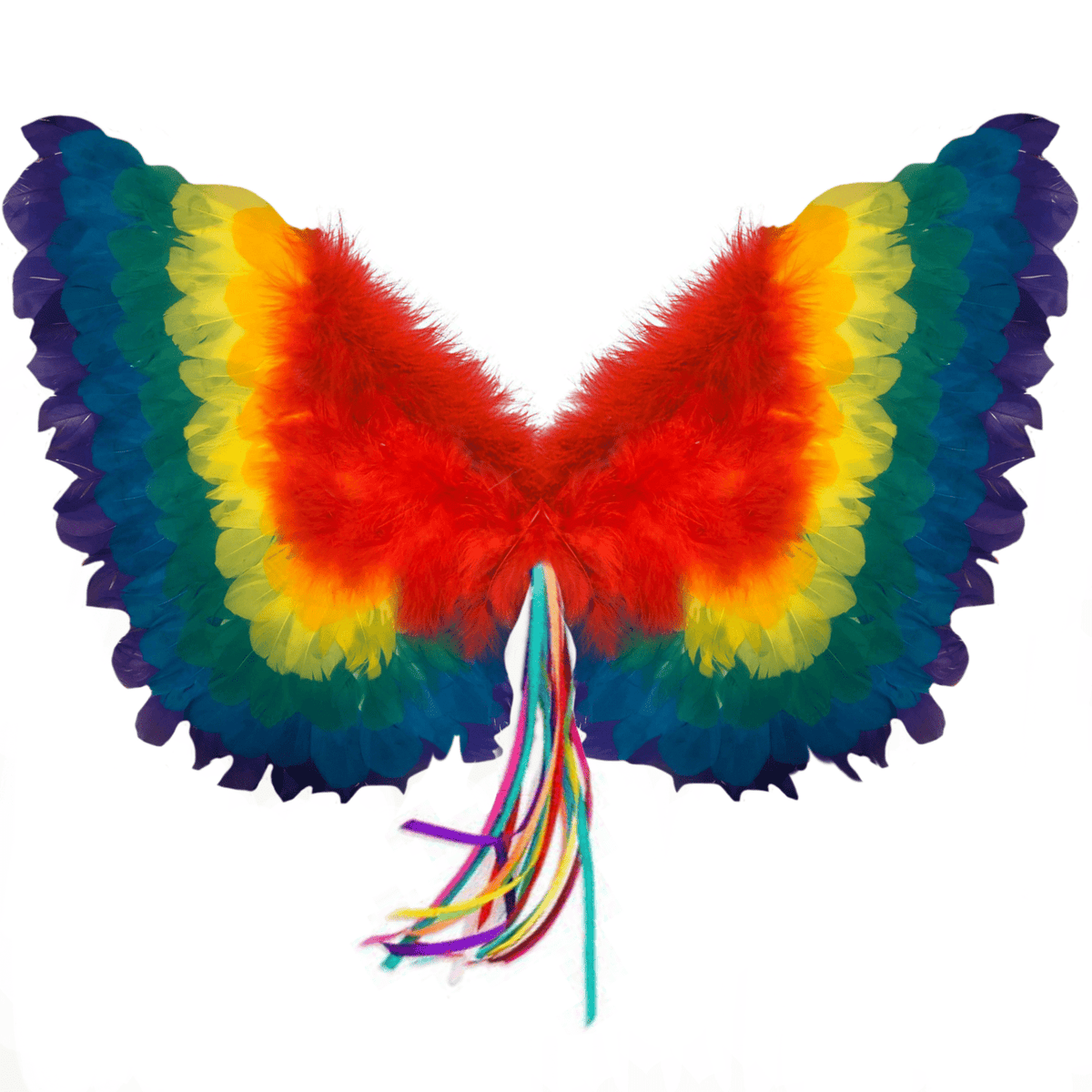 Rainbow Feather Wings