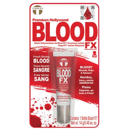 Realistic Blood Red Drying Makeup for Halloween Costumes