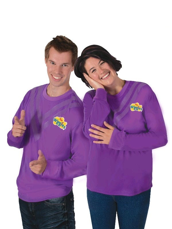 Adult Purple Wiggles Costume Top - Iconic Skivvy for Parties & Events